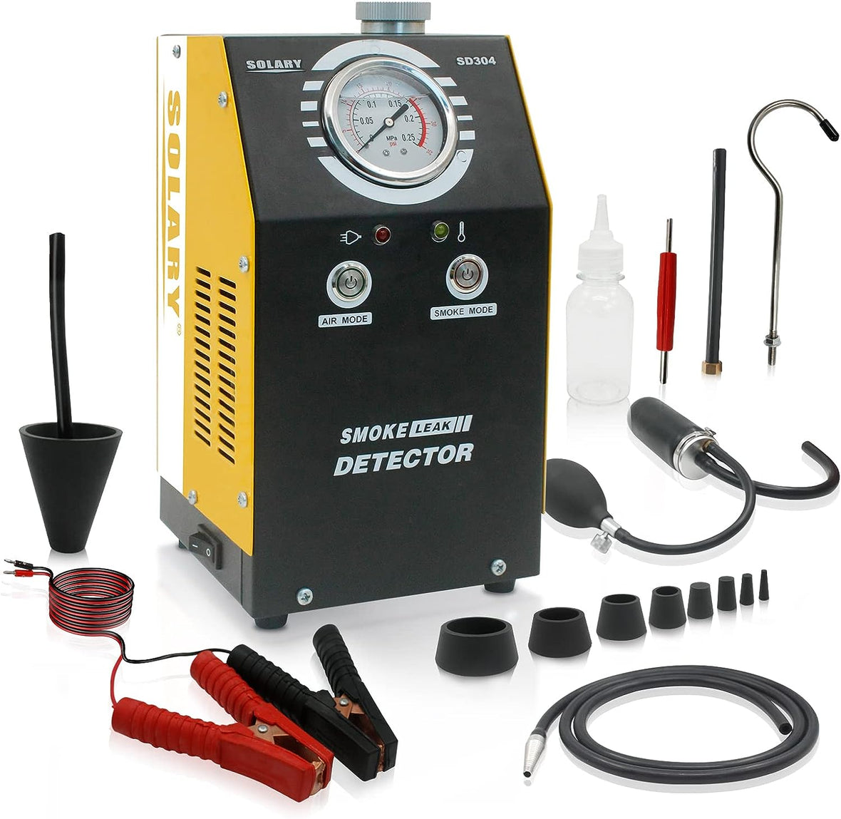 Solary SD304 Automotive Leak Detector Tool, Car EVAP Smoke Machine ...