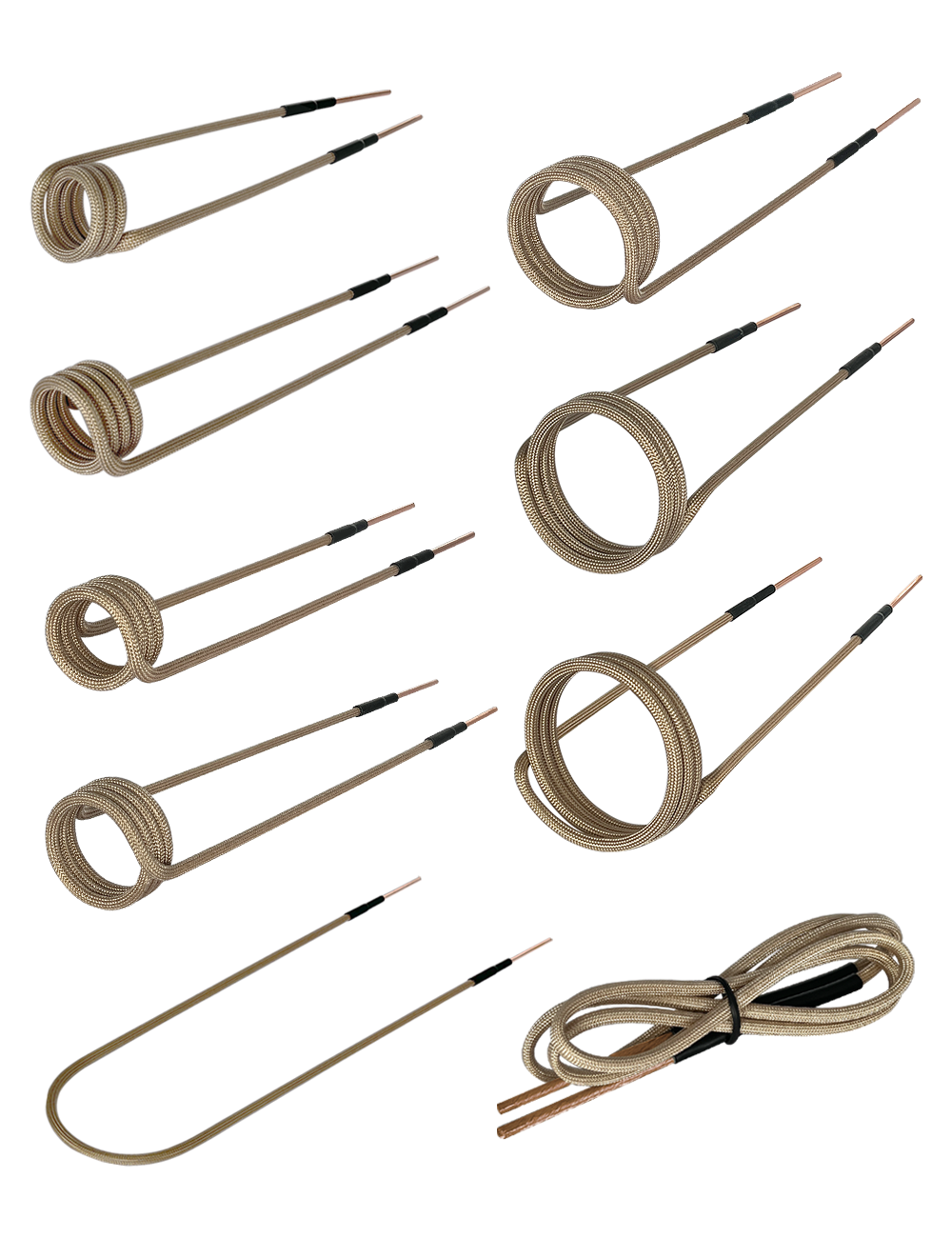 Solary Open-end induction coil, 9Pcs Magnetic Induction Heater Coils ...